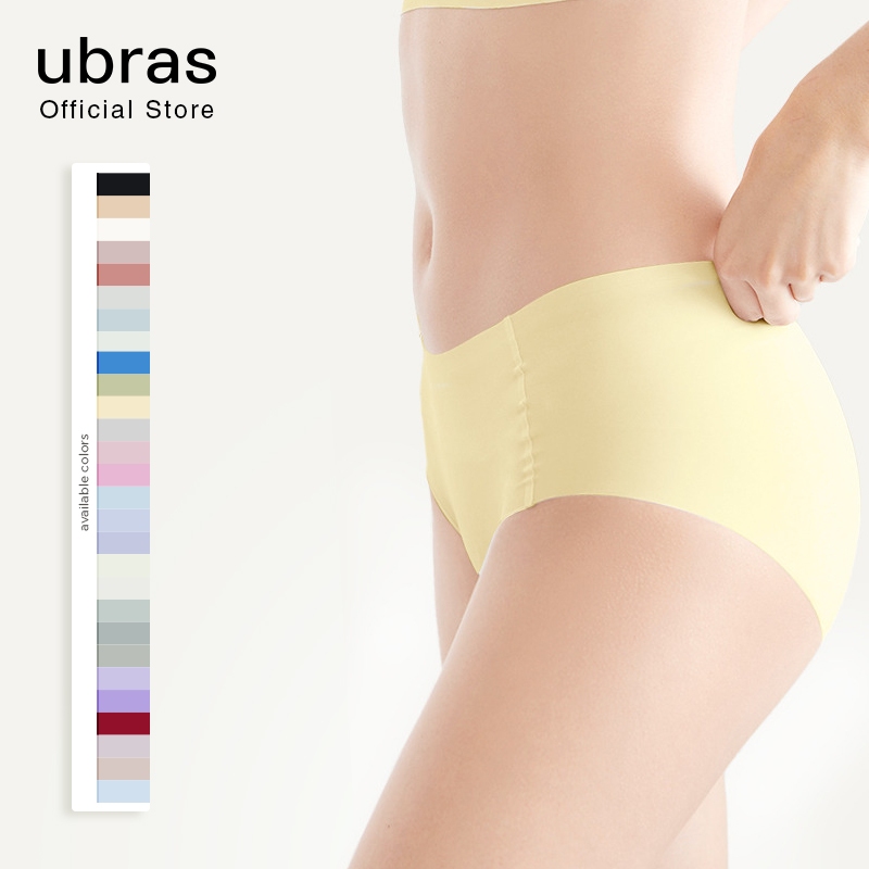 Ubras กางเกงชั้นในเอวกลางขนาดเดียว - ป้องกันแบคทีเรียไร้รอยต่อ | Shopee Thailand