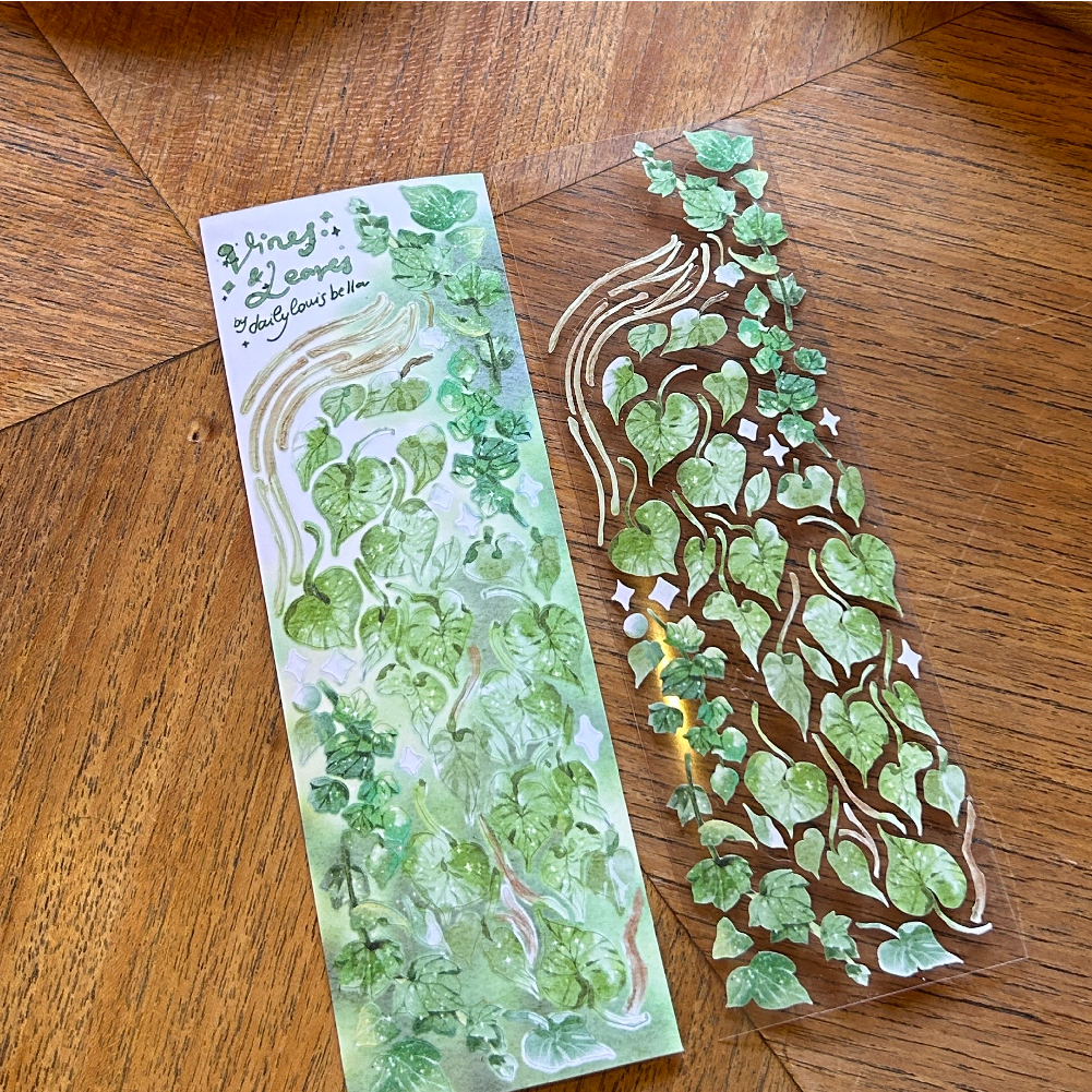 Vines Leaf Deco Sticker โดย Dailylouisbella | Shopee Thailand