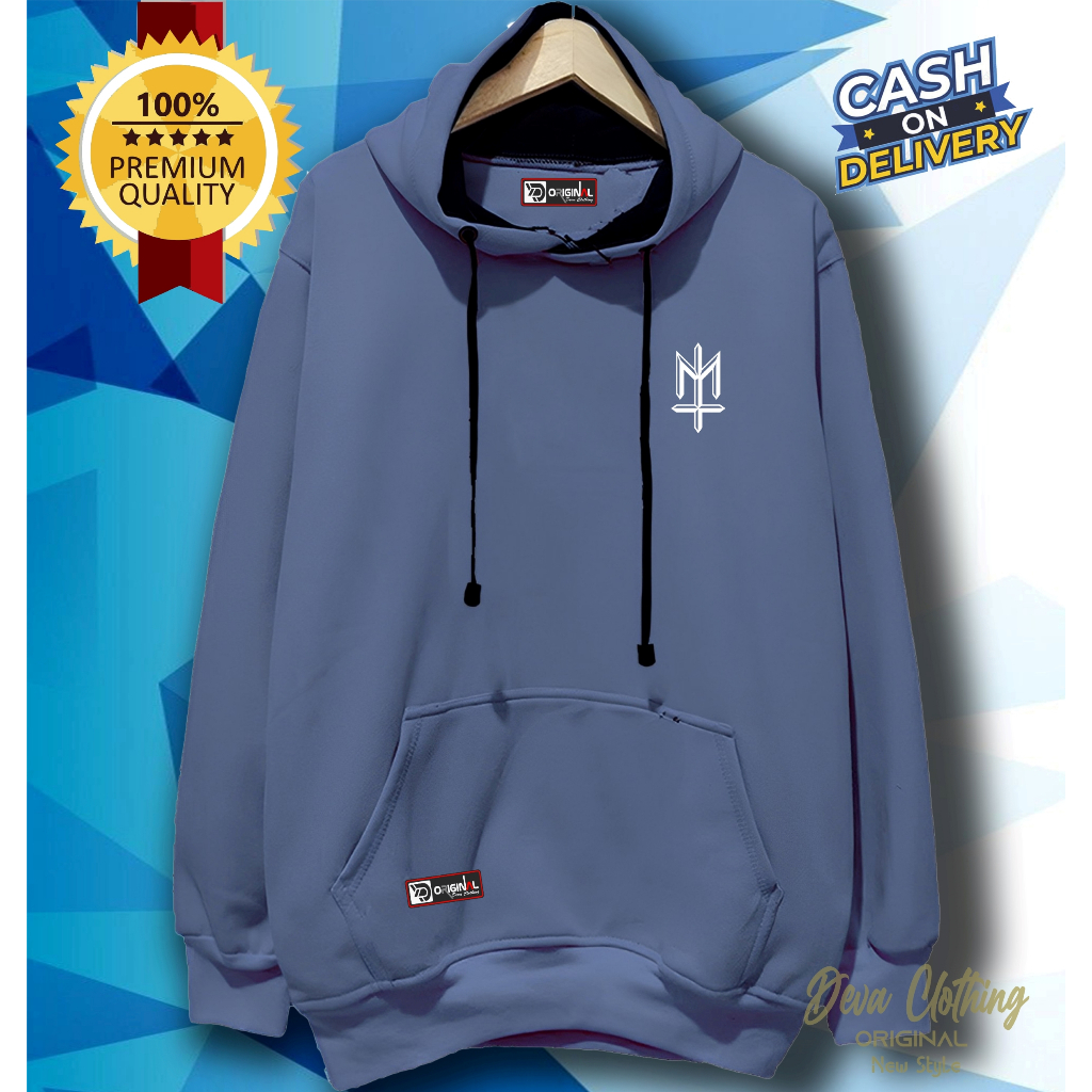 Hitam ใหม่ล่าสุด เสื้อกันหนาว มีฮู้ดดี้ แบบหนา มีซิป ลาย Distro ...