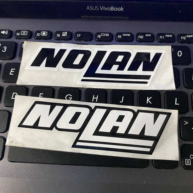 สติกเกอร์โลโก้ nolan สําหรับติดตกแต่งหมวกกันน็อค 2 สี | Shopee Thailand