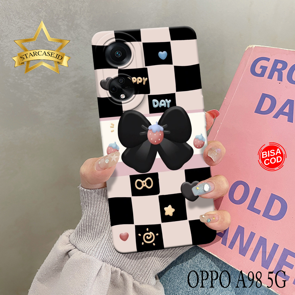 Casemurah เคสป้องกันโทรศัพท์มือถือ แบบนิ่ม ลายดาว สําหรับ OPPO A98 5G 2023 A98 A98 | Shopee Thailand