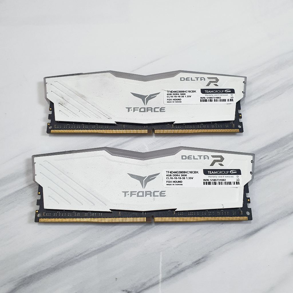 หน่วยความจํา Ram RGB DDR4 3000Mhz 2x4 Team Force 8gb DDR4 - Second ...