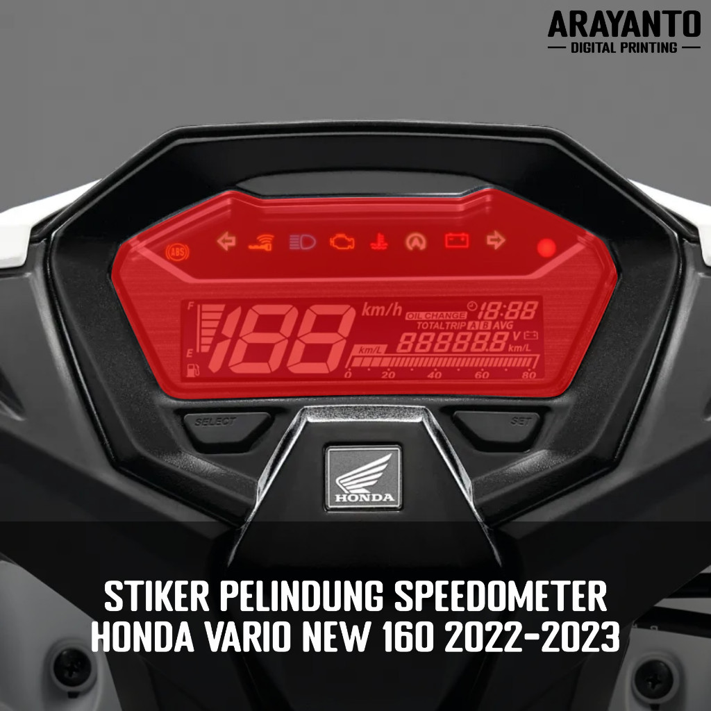 Honda Vario New 160 2022-2023 สติ๊กเกอร์กันรอย Speedometer สีโปร่งใส ...