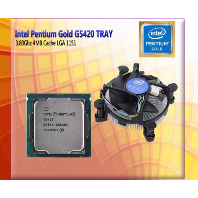 โปรเซสเซอร์ INTEL PENTIUM GOLD G5420 3,80GHZ 1151 TRAY รับประกัน 1 ปี ...