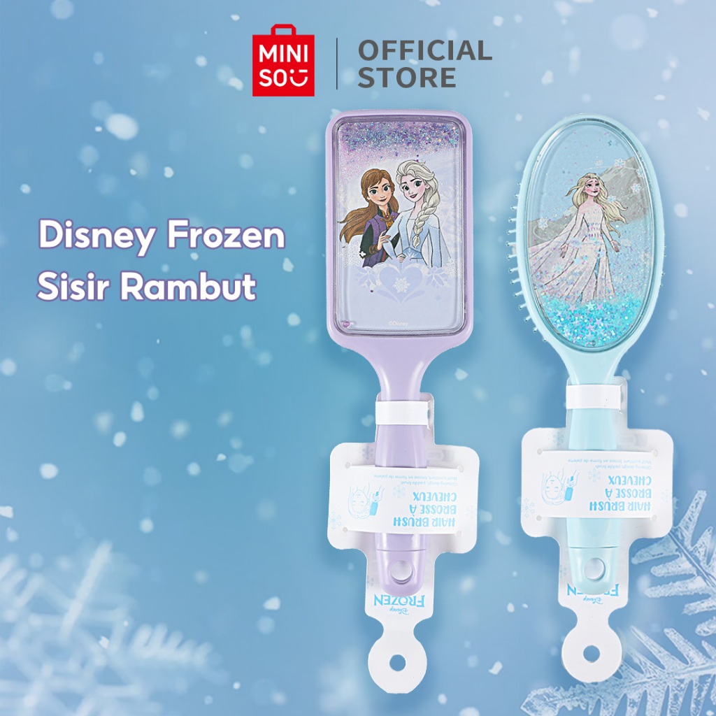 Miniso X Disney Frozen Hair Comb หวีแปรงผม Shinny Massage Elsa Hair ...