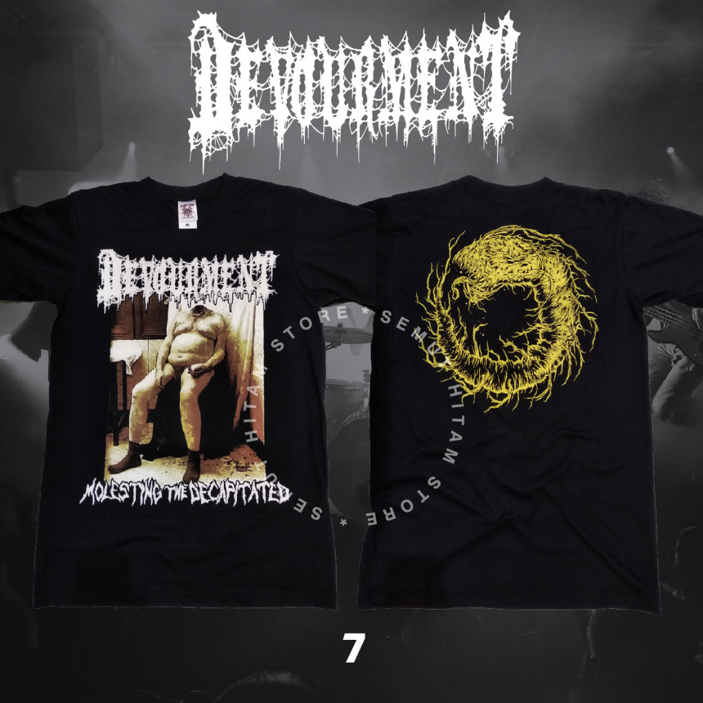 เสื้อยืด DEVOURMENT MOLESTING THE DECAPITATED Builtup Rock Metal Music ...