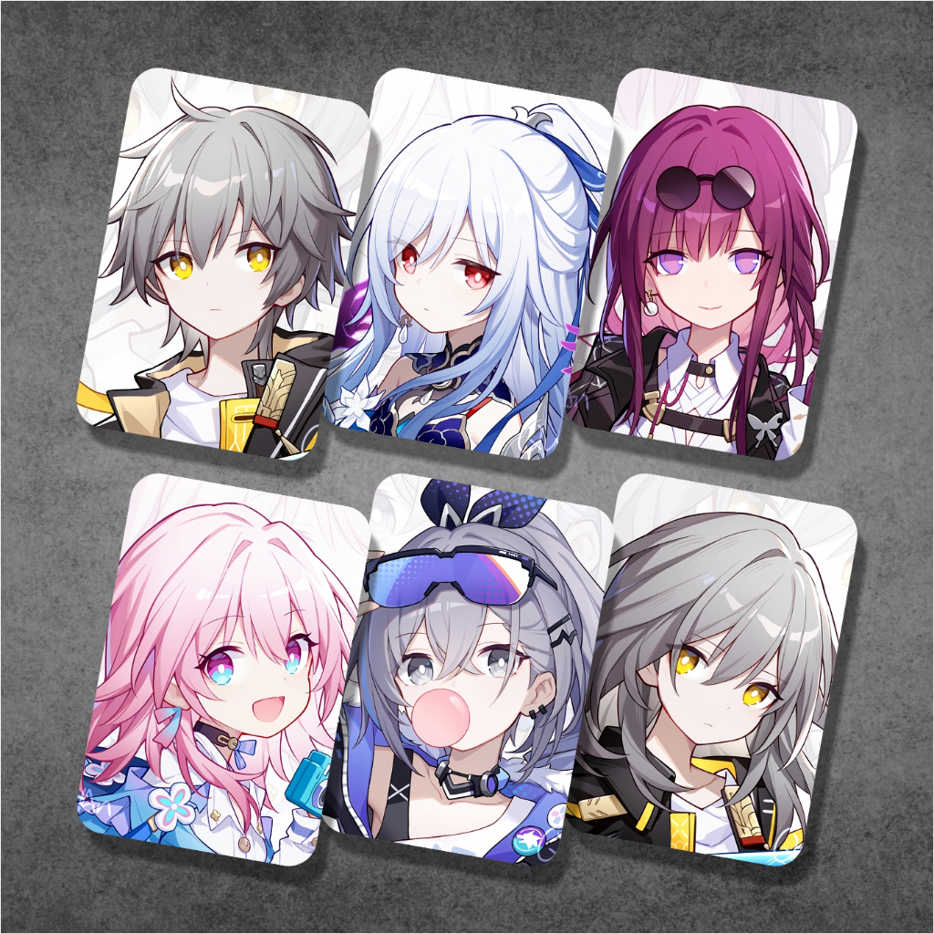 โฟโต้การ์ด เกมอะนิเมะ Honkai Star Rail B - Bailu Blade Bronya Caelus ...