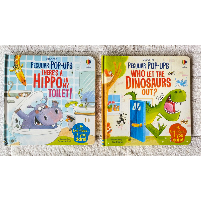 [พร้อมส่ง] Usborne Peculiar Pop Ups - มีฮิปโปในห้องน้ําของฉัน! - ใคร ...