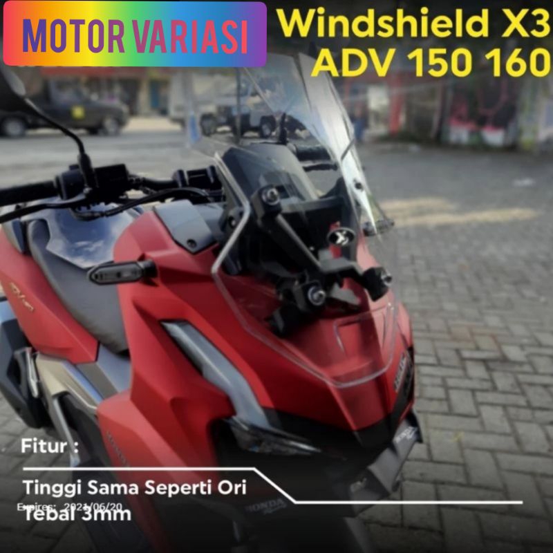 กระจกกันลม ADV 160 150 X3 Visor ADV 160 150 X3 หนา 3 มม. | Shopee Thailand