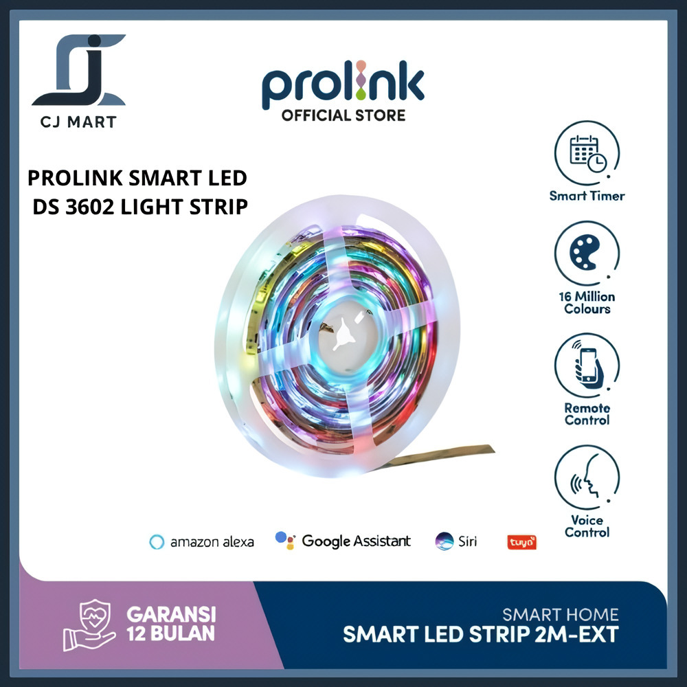 Prolink แถบไฟ LED RGBIC 2M + อะแดปเตอร์ | ไฟ Bt WiFi IoT | Shopee Thailand