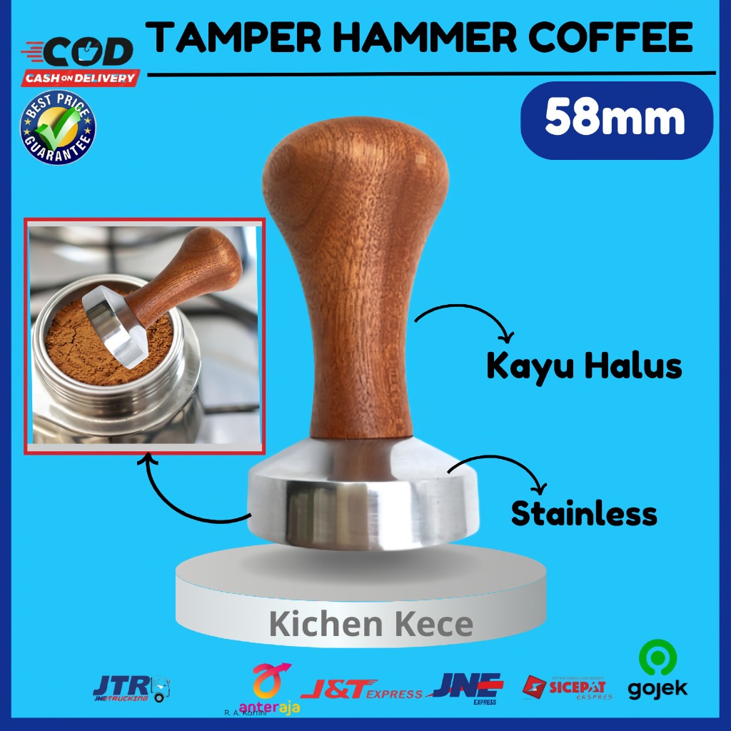 Tamper Coffee Espresso Coffee Press Powder Hammer Brown Coffee Powder ...