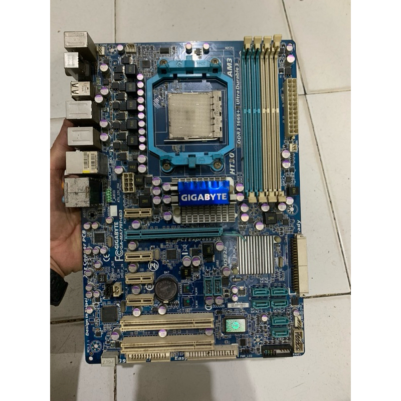 Mobo AMD เต้ารับ gigabyte AM3, GA-MA770T-UD3 ddr3 ซีรีส์ ปกติลบ back ...