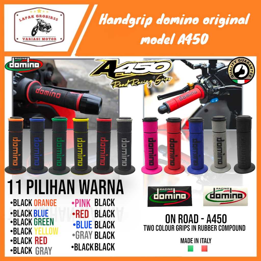 Domino ของแท้ ปลอกแฮนด์มือจับ รุ่น A450 One set Universal | Shopee Thailand