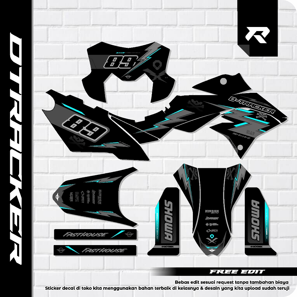 สติกเกอร์รูปลอก ลาย kawasaki dtracker - decal dtracker - decal kawasaki ...