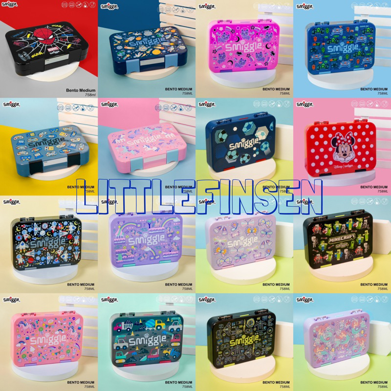 Smiggle happy medium กล่องเบนโตะ Bulkhead 4/ smiggle กล่องเบนโตะขนาด ...