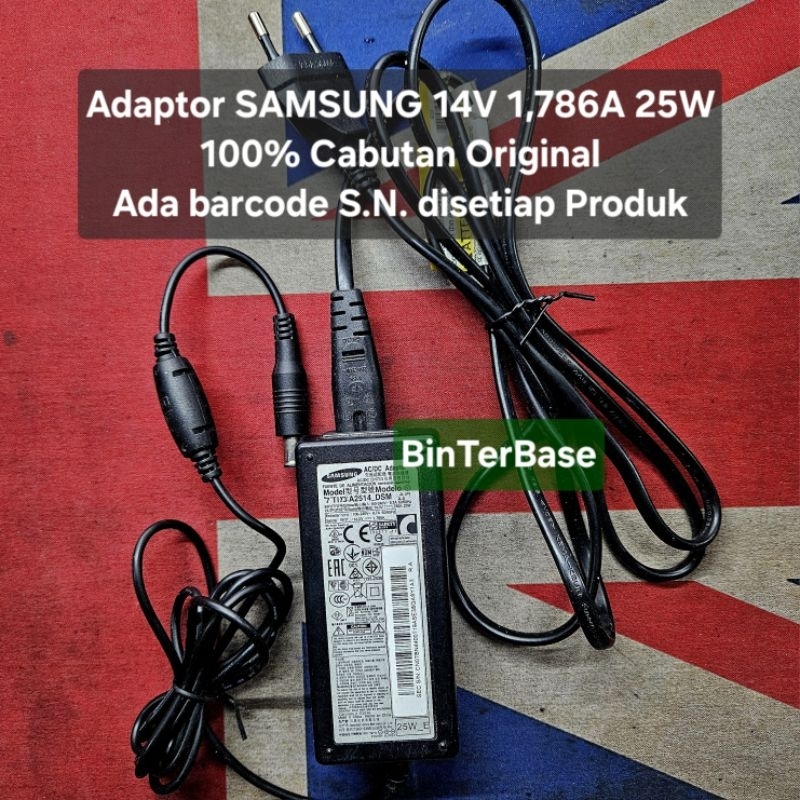 ของแท้ 100% อะแดปเตอร์พาวเวอร์ซัพพลาย SAMSUNG LED LCD Monitor 14V 1 ...