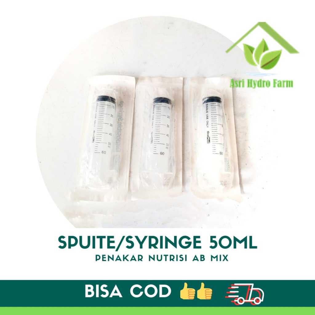 ปริมาณโภชนาการ AB MIX Syringe 50cc Syringe 50ml OneMed Side Hole Retail ...