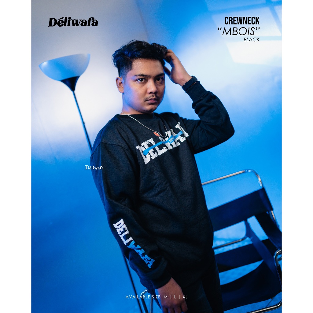 เสื ้ อสเวตเตอร ์ คอลูกเรือ Deliwafa - ทุกขนาด | Shopee Thailand