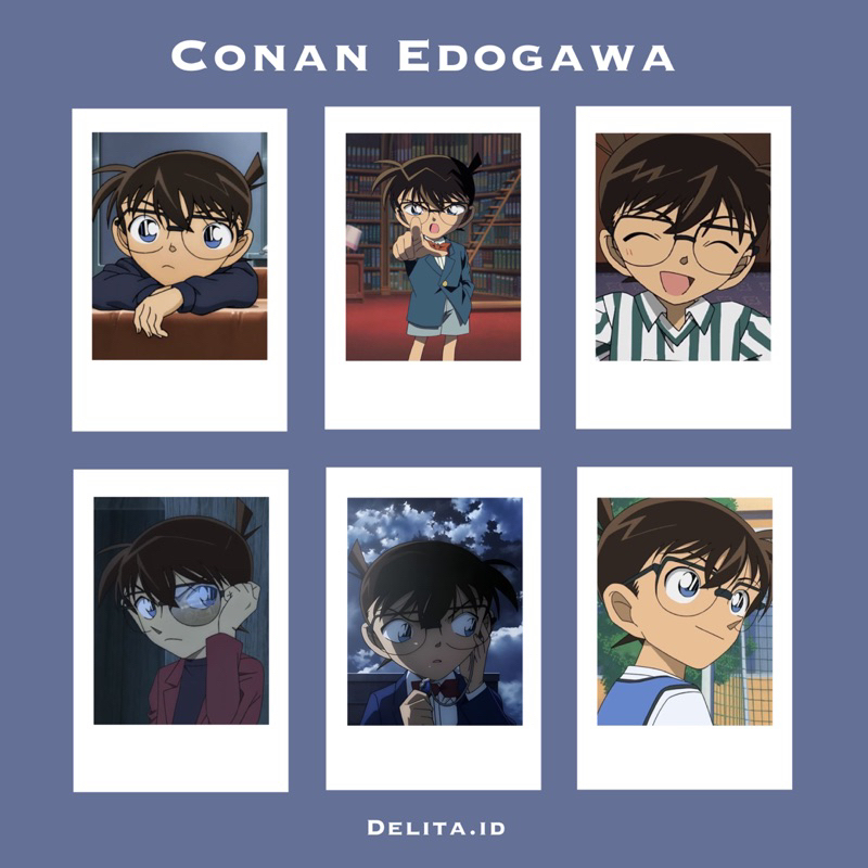 โพลารอยด์ Anime Detective conan Edogawa conan sinichi kudo ai haibara ...