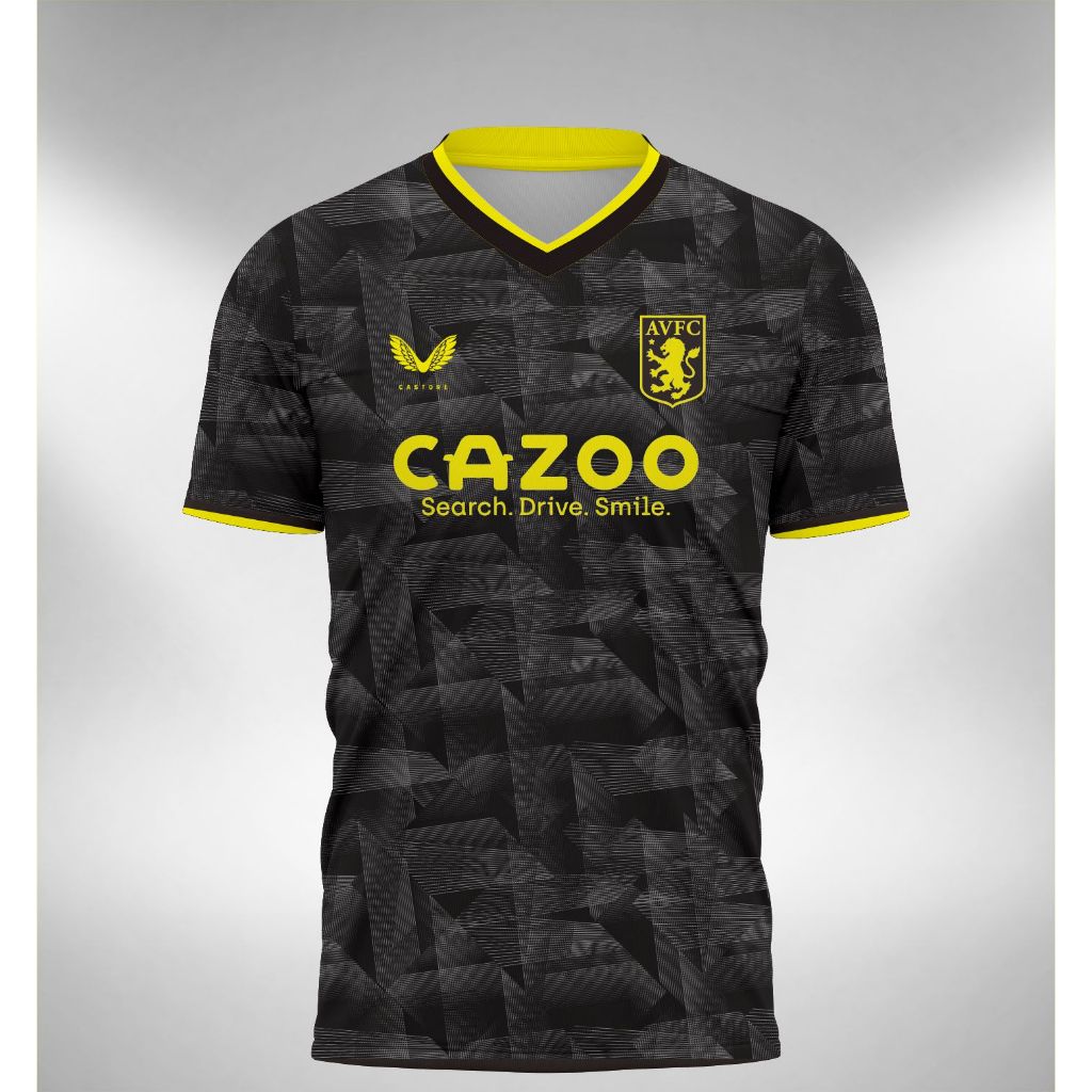 เสื้อกีฬาแขนสั้น ลายทีม AVFC Home 3rd 2022 2023 | Shopee Thailand