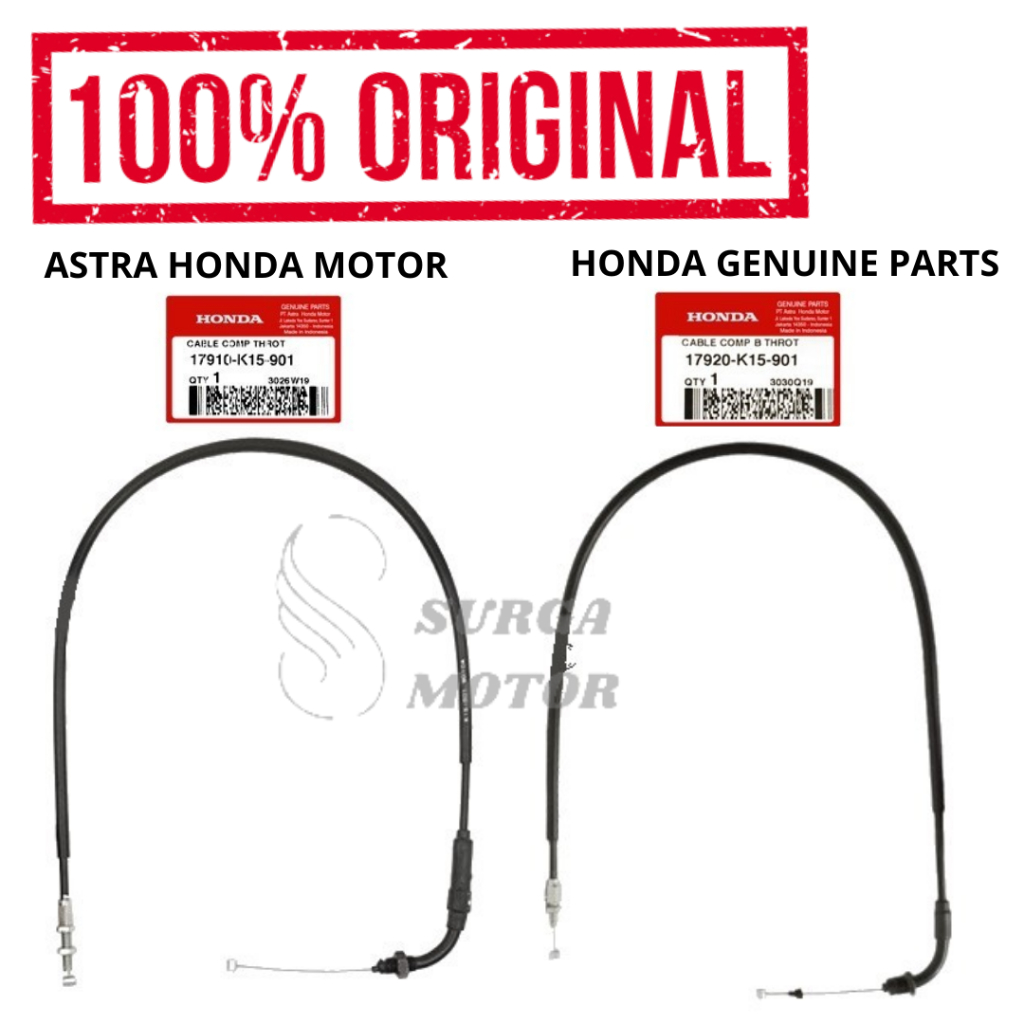 ของแท้ สายเคเบิลแก๊ส ด้านบน และล่าง สําหรับ Honda AHM 150 R Old ...