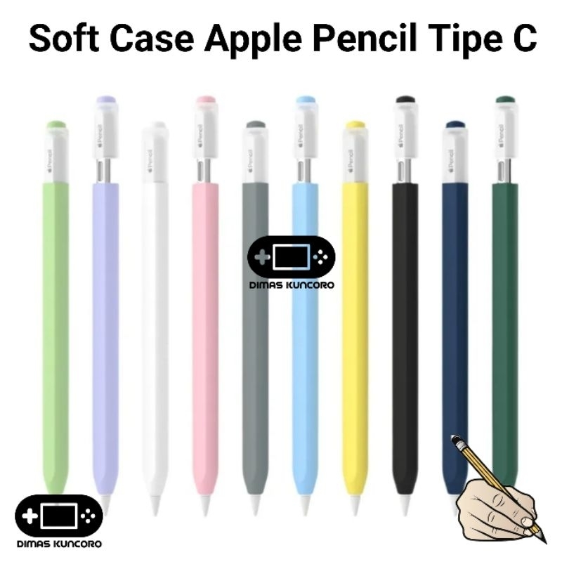 เคสซิลิโคนนิ่ม ป้องกันปากกาสไตลัส สําหรับ Apple Pencil Type c 3rd ...