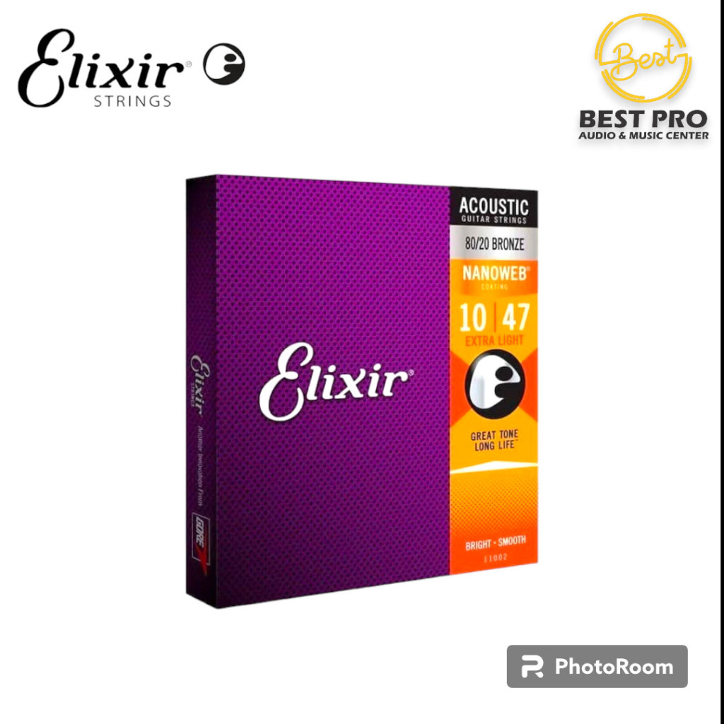 Elixir EXTRA LIGHT สายกีตาร์ 11002 | Shopee Thailand