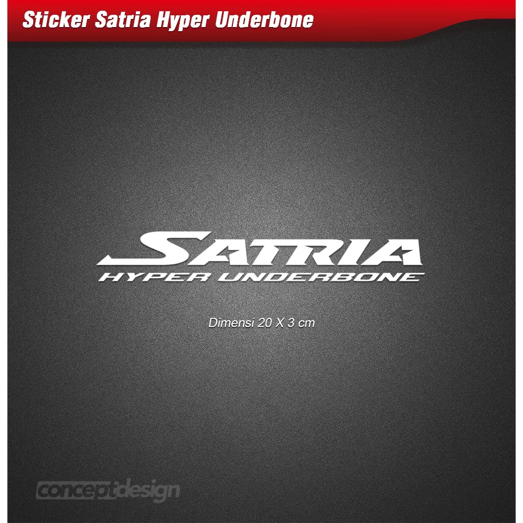 Satria Hyper สติ๊กเกอร์ใต้กระดูก | Shopee Thailand