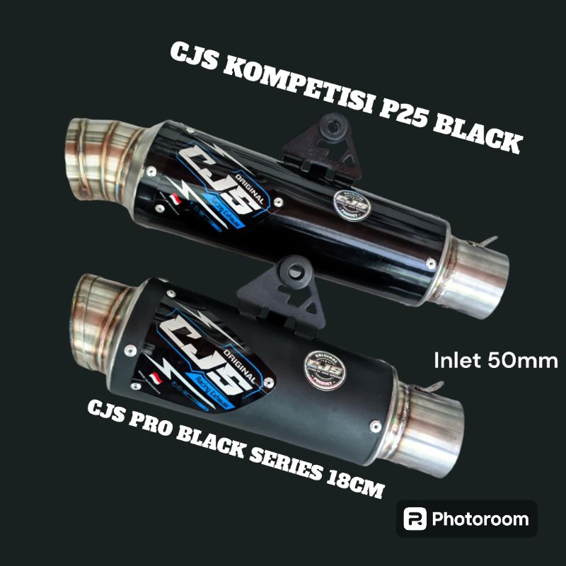 Cjs Exhaust Competition P25 BLACK CJS PRO BLACK SERIES 18ซม | Shopee Thailand