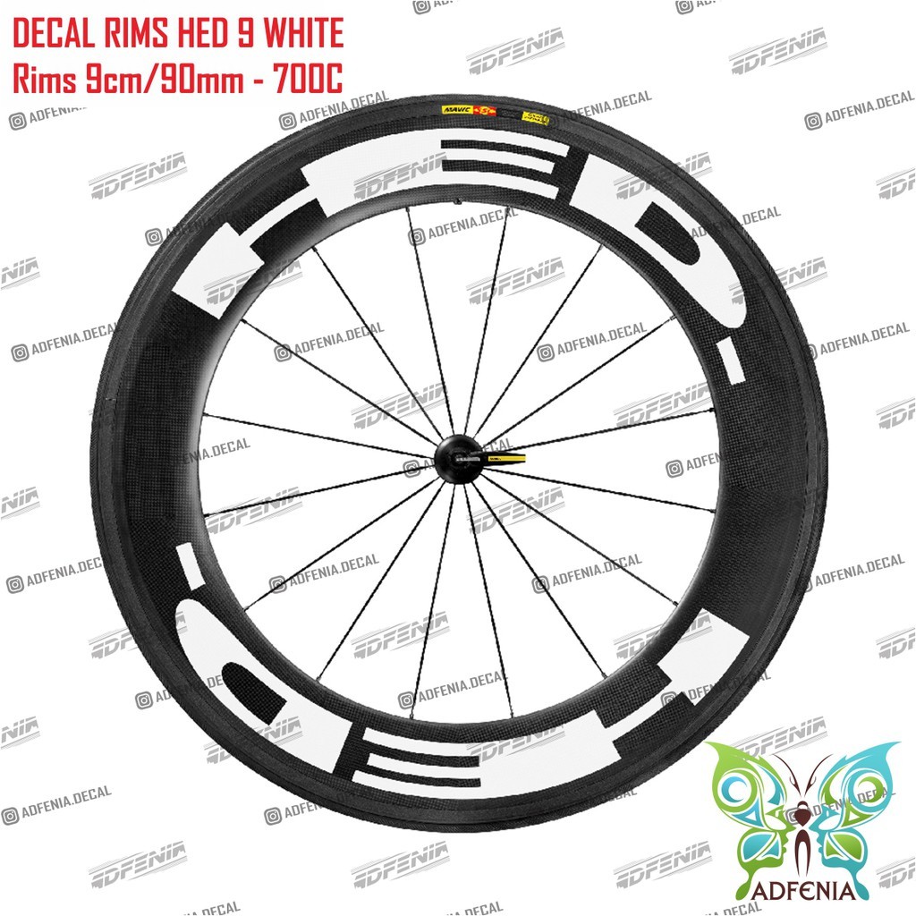 สติ๊กเกอร์รูปลอก Rims Hed Jet 9 700c | Shopee Thailand
