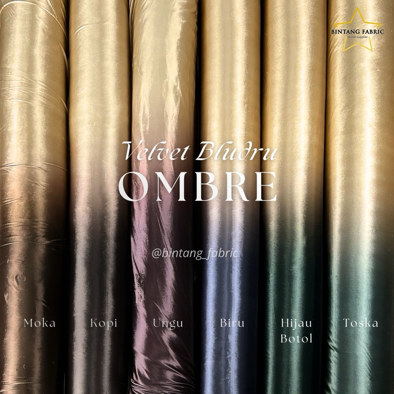 Gradation Ombre Velvet Velvet Velvet วัสดุผ้า 0.5 เมตร | Shopee Thailand
