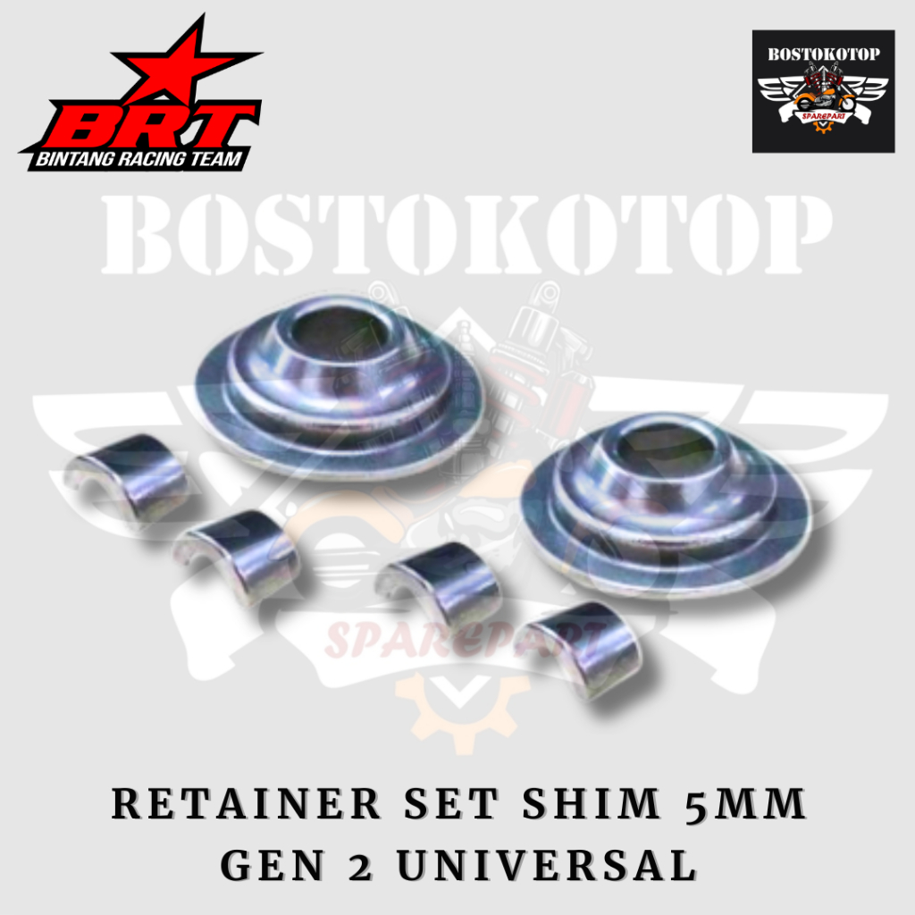 Brt Bintang Racing Team Set Retainer Shim Nail Valve 5MM Universal Gen ...