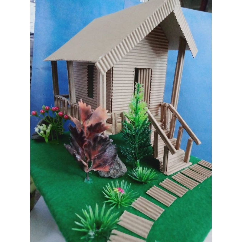 ตกแต่งหัตถกรรมจาก Kokoro Paper Cardboard Home Stage Models | Shopee ...