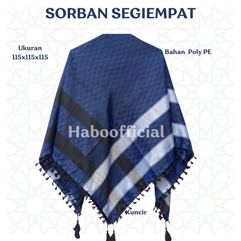 ALL-IN-ONE TURBAN / HAJJ UMRAH SOUVENIS / IMAMAH TURBAN PAIR BLACK ...