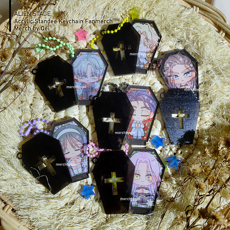 พวงกุญแจสแตนดี้ ALIEN STAGE Fanart สินค้า - MERCH BY QEI Standee Charm ...