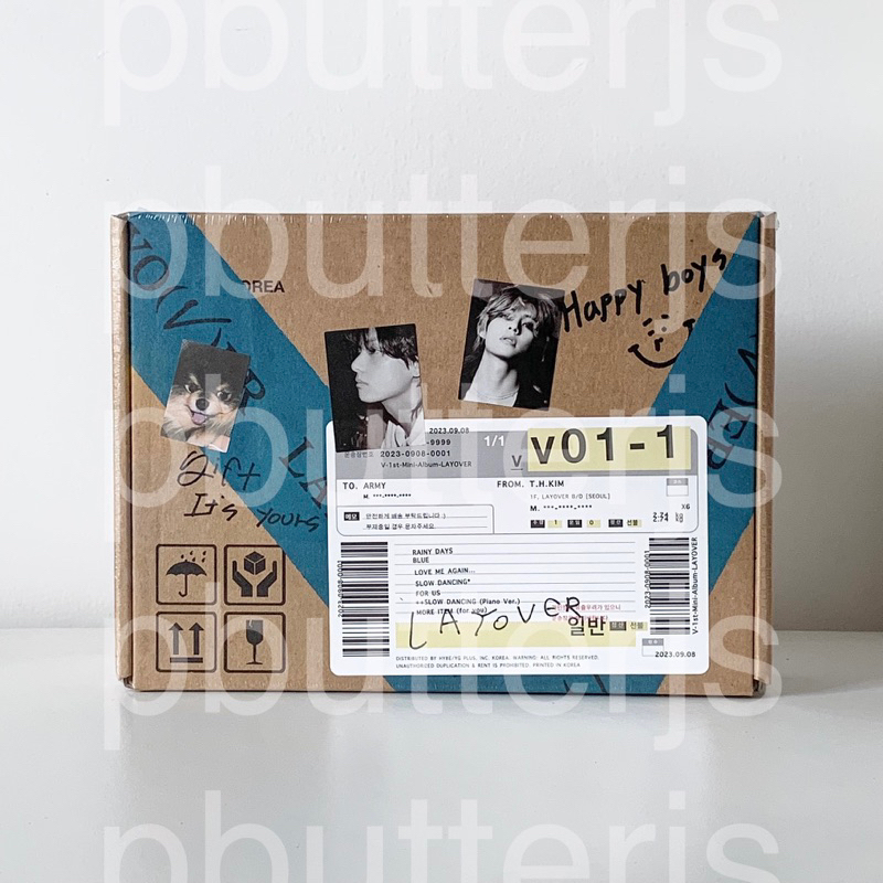 Bts Taehyung V Layover อัลบั้ม Blue Version ใหม่ | Shopee Thailand