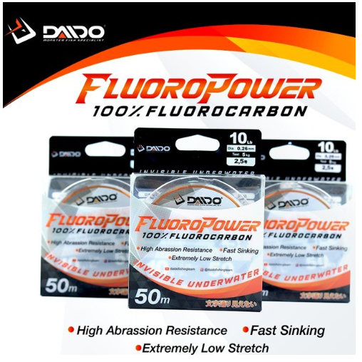 สายตกปลา Daido Fluro Power 50 เมตร | Shopee Thailand