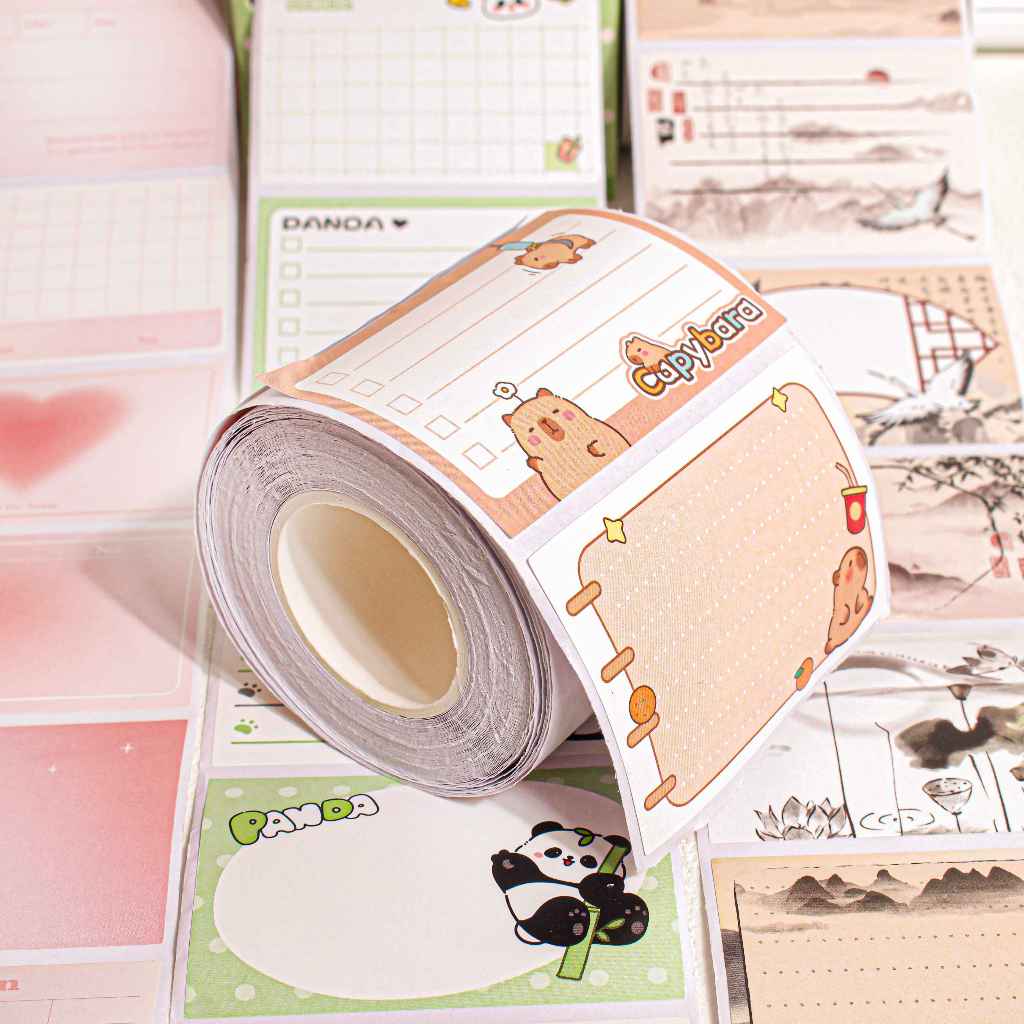 Sticky NOTES STICKER PULL OUT PAPER ROLL AESTTHETIC | Shopee Thailand