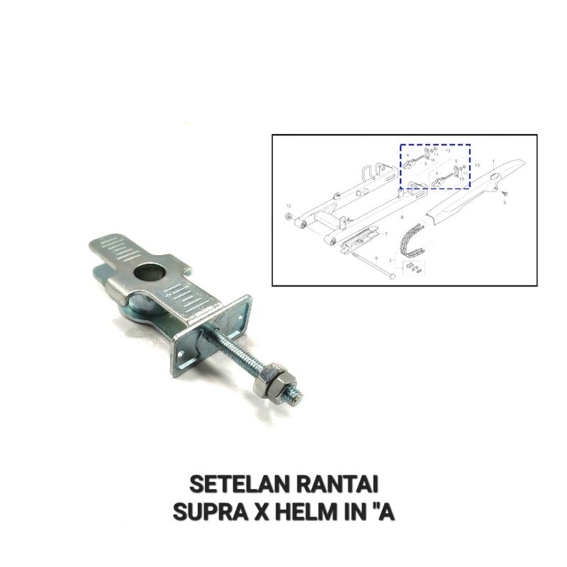 Supra Chain Suit X 125 Helmet In "A" (ราคาต่อ 1 ชิ้น) - Rante Earring ...