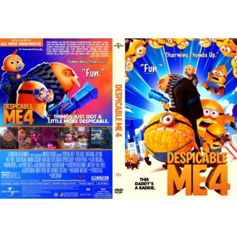 Despicable ME 4 DVD Cassette (2024) - DESPICABLE ME 4 DVD - Kids DVD ...