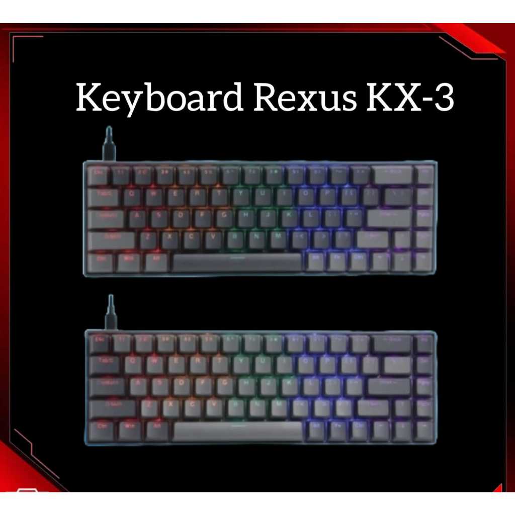 คีย์บอร์ดเกมกล Rexus KX3/KX-3 Heroic 68% | Shopee Thailand