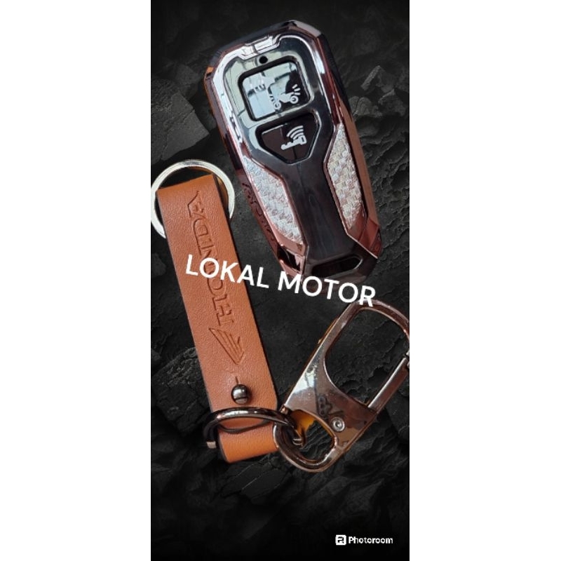 Gantungan (ORI Ahm) พวงกุญแจและฝาครอบรีโมท แพ็คเกจ keyless HONDA BEAT ...