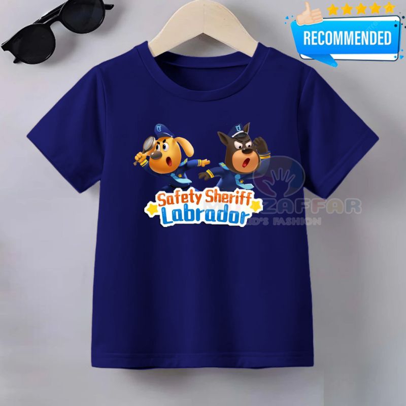 นายอําเภอ LABRADOR เสื้อยืดเด็ก SAFETY ตัวละคร SHERIFF LABRADOR SAFETY ...