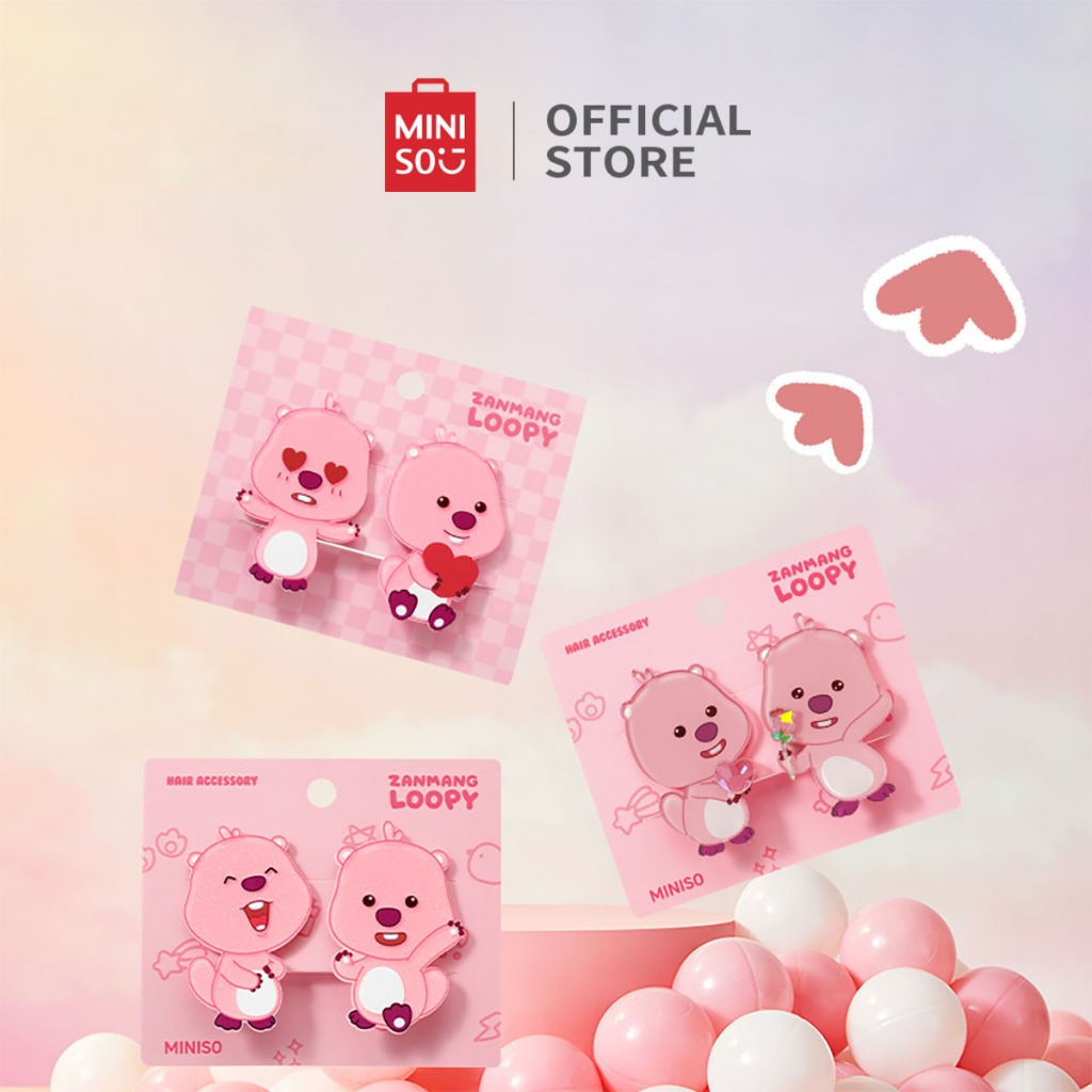 Miniso x ZANMANG Loopy Collection กิ๊บติดผม 2 ชิ้นผูกผม Hairpins ... Miniso x ZANMANG Loopy Collection กิ๊บติดผม 2 ชิ้นผูกผม Hairpins ...