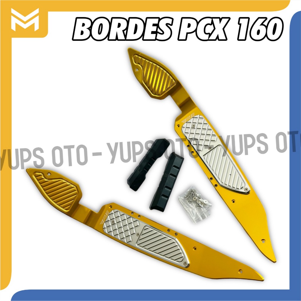 JUST CARPET PLATE BORDES FOOT REST HONDA PCX 160 ใหม่ 2021 2022 2023 ...