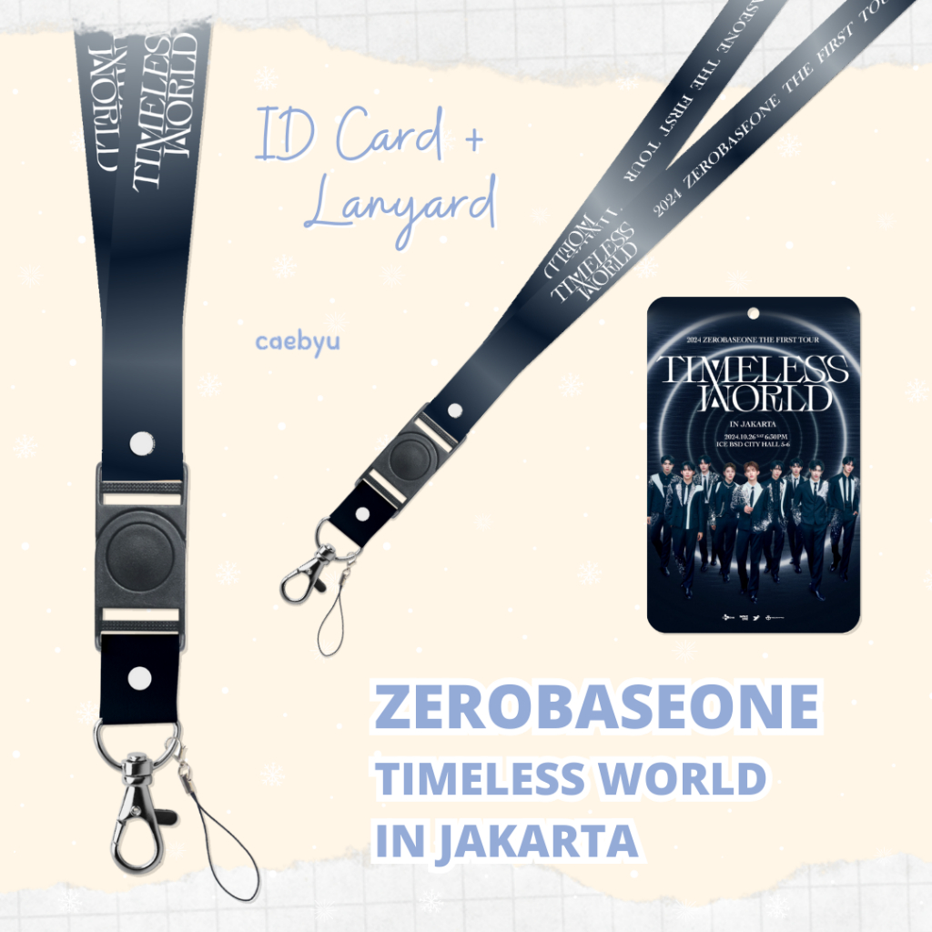 Gantungan ID Card + Lanyard ZEROBASEONE Timeless World ใน Kpop ...
