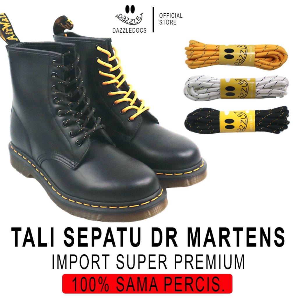 DR MARTENS โดคลาท 8 หลุม ดร มาร์เทน เชือกผูกรองเท้า 8 หลุม 140 ซม. สี ...