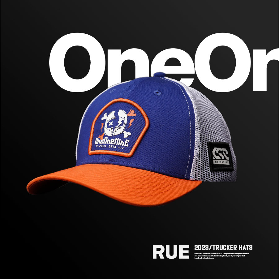 หมวกรถบรรทุก RUE ORANGE BLUE SERIES | Ksr ONEONENINE | Shopee Thailand