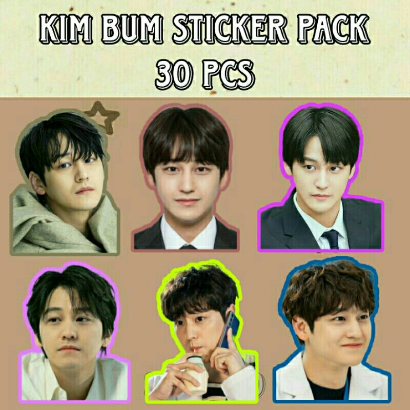 สติกเกอร์ Kim BUM STICKER มี 30 ชิ้น [30 ชิ้น] | Shopee Thailand