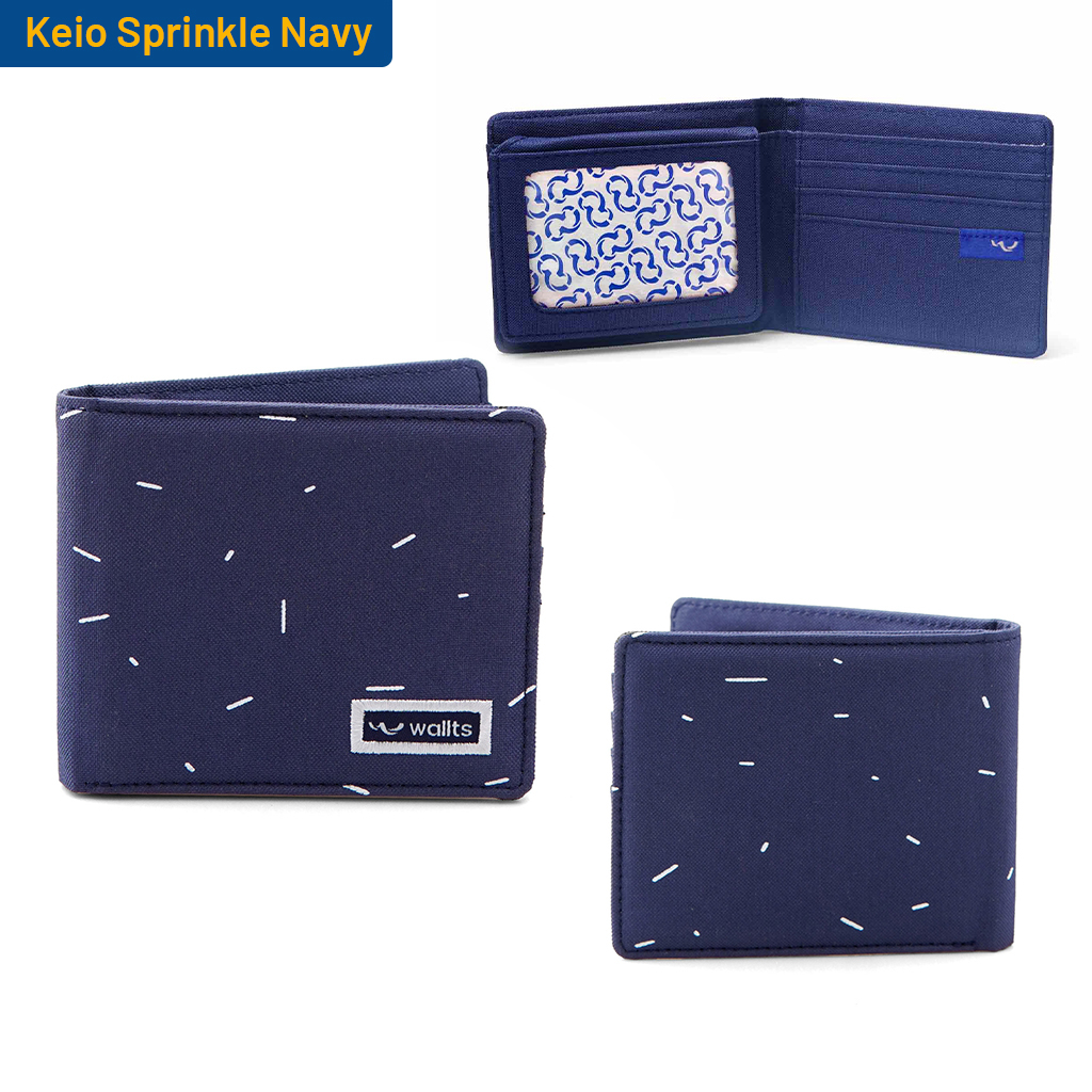Wallts Mens Waterproof Canvas Folding Wallet - Keio Motif | Shopee Thailand